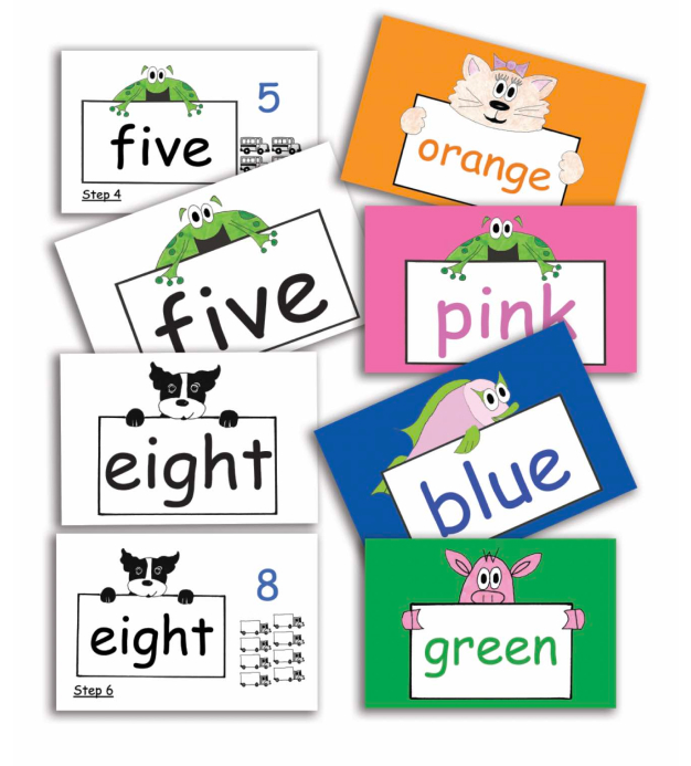 Number and Color Cards - Express Readers